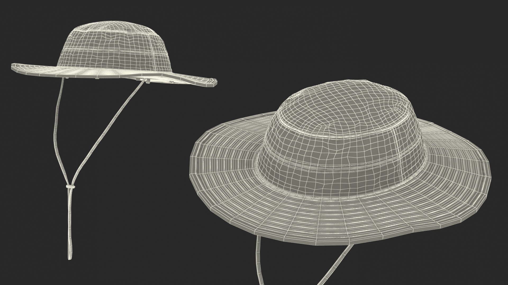 3D green fishing hat - TurboSquid 1439197