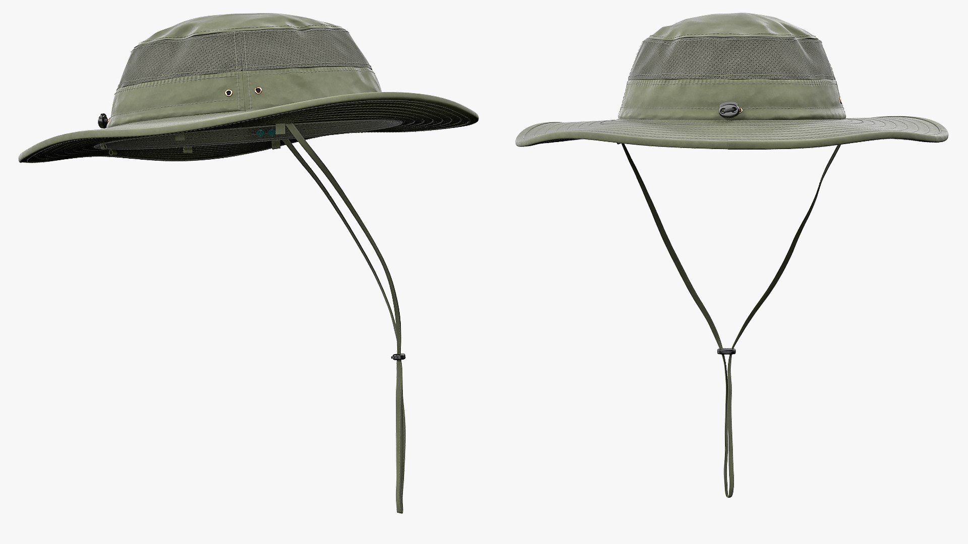 3D green fishing hat - TurboSquid 1439197