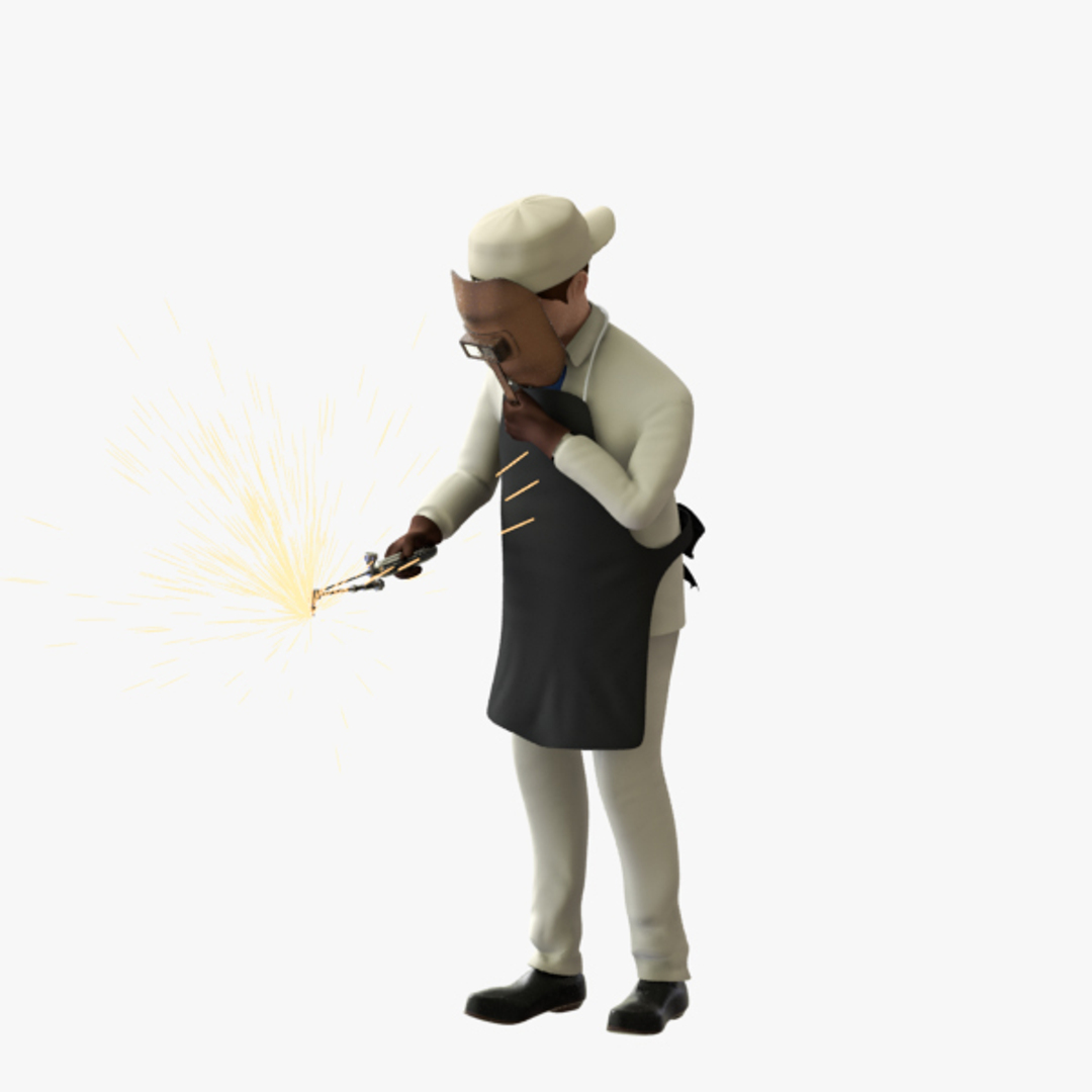 Worker Spark 3D Model - TurboSquid 1402438