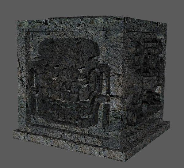 cube aztec artifact obj free