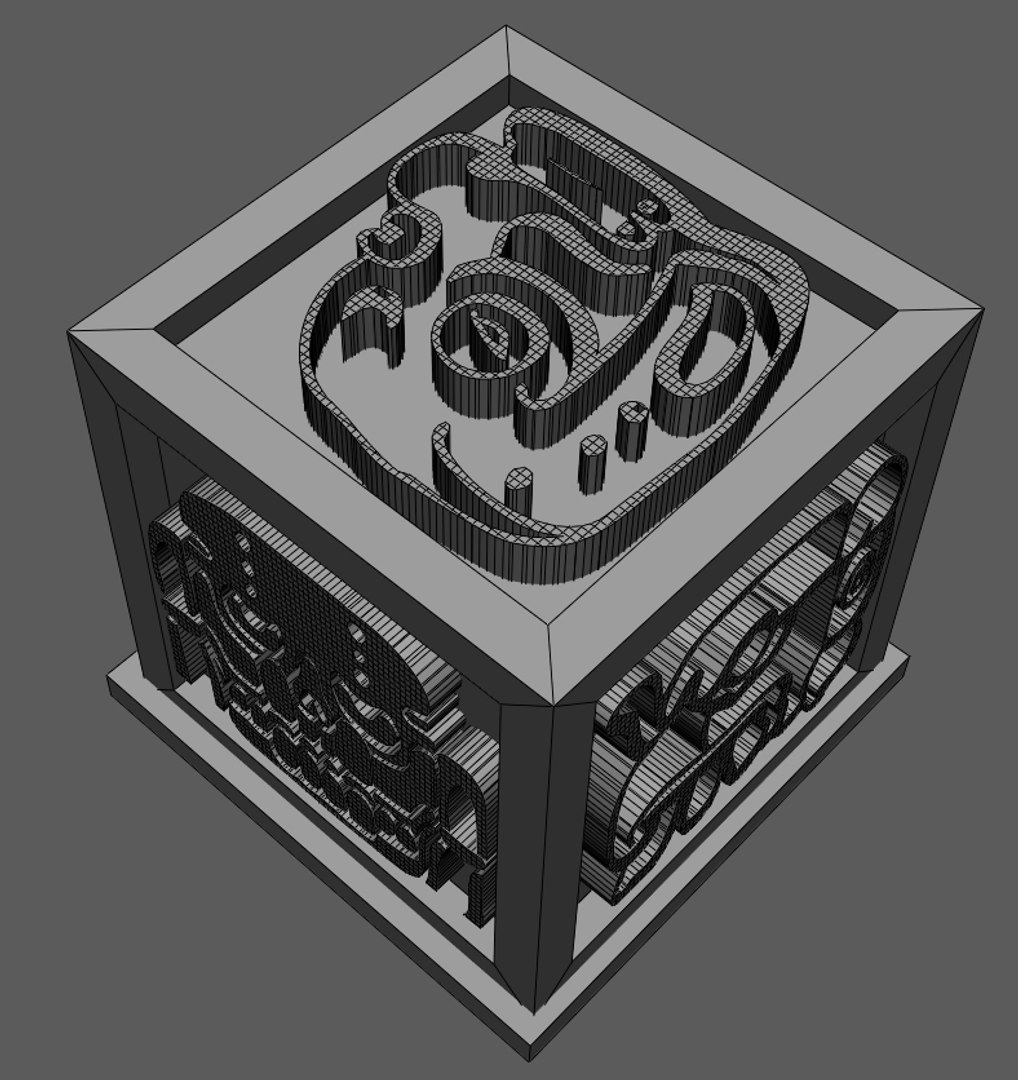 Cube Aztec Artifact Obj Free