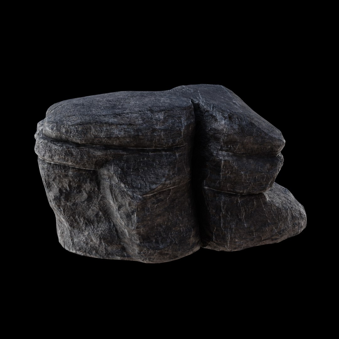 3D Granite Rock Pack Low-poly - TurboSquid 1289323
