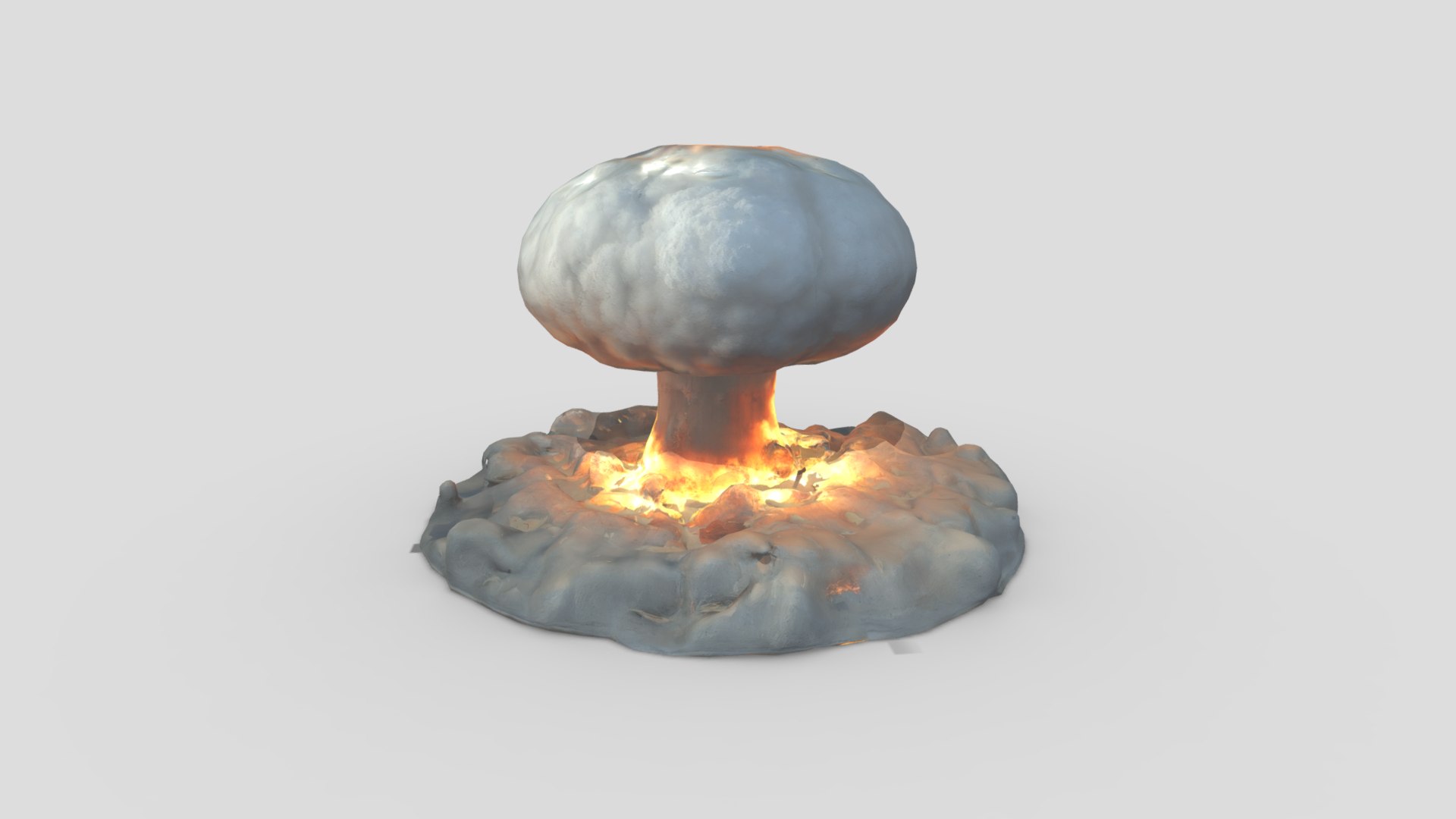 Nuclear Explosion 3D Model - TurboSquid 2279863