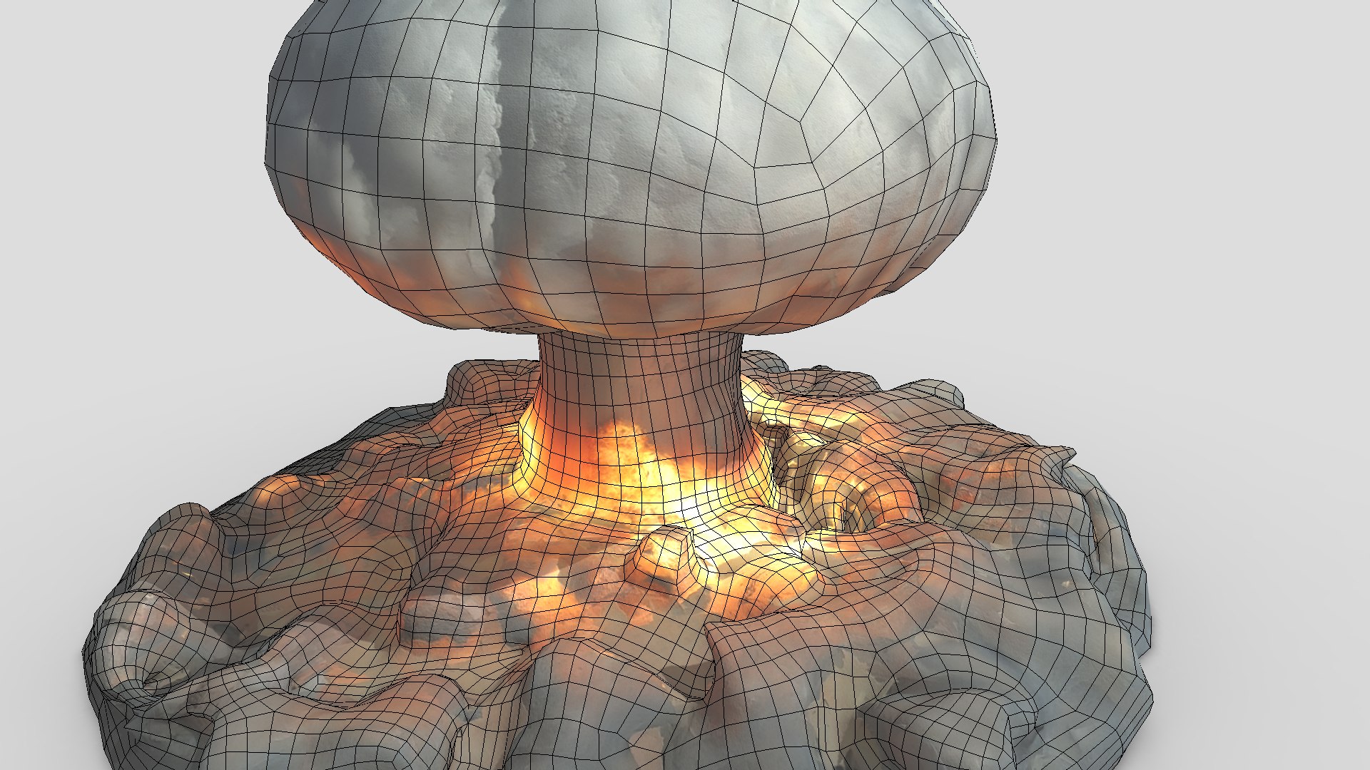 Nuclear Explosion 3D Model - TurboSquid 2279863