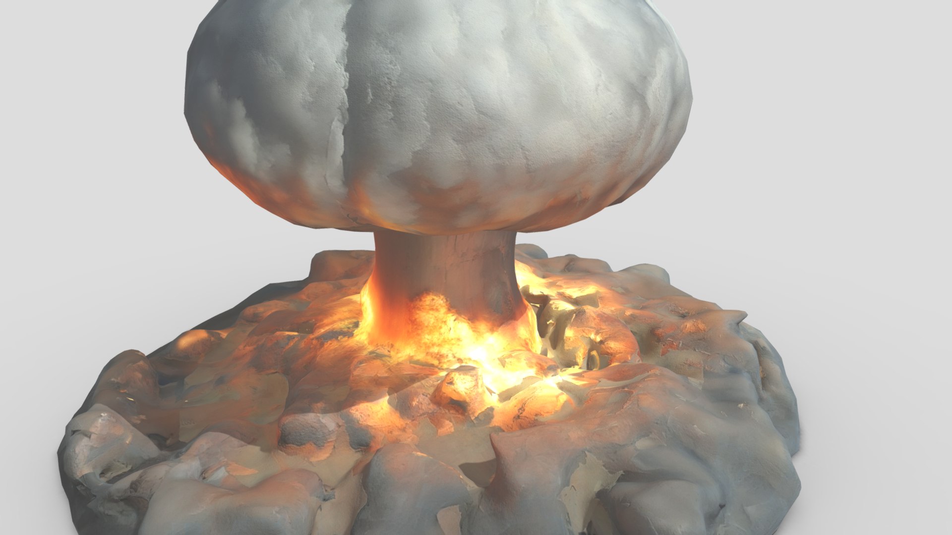 Nuclear Explosion 3D Model - TurboSquid 2279863