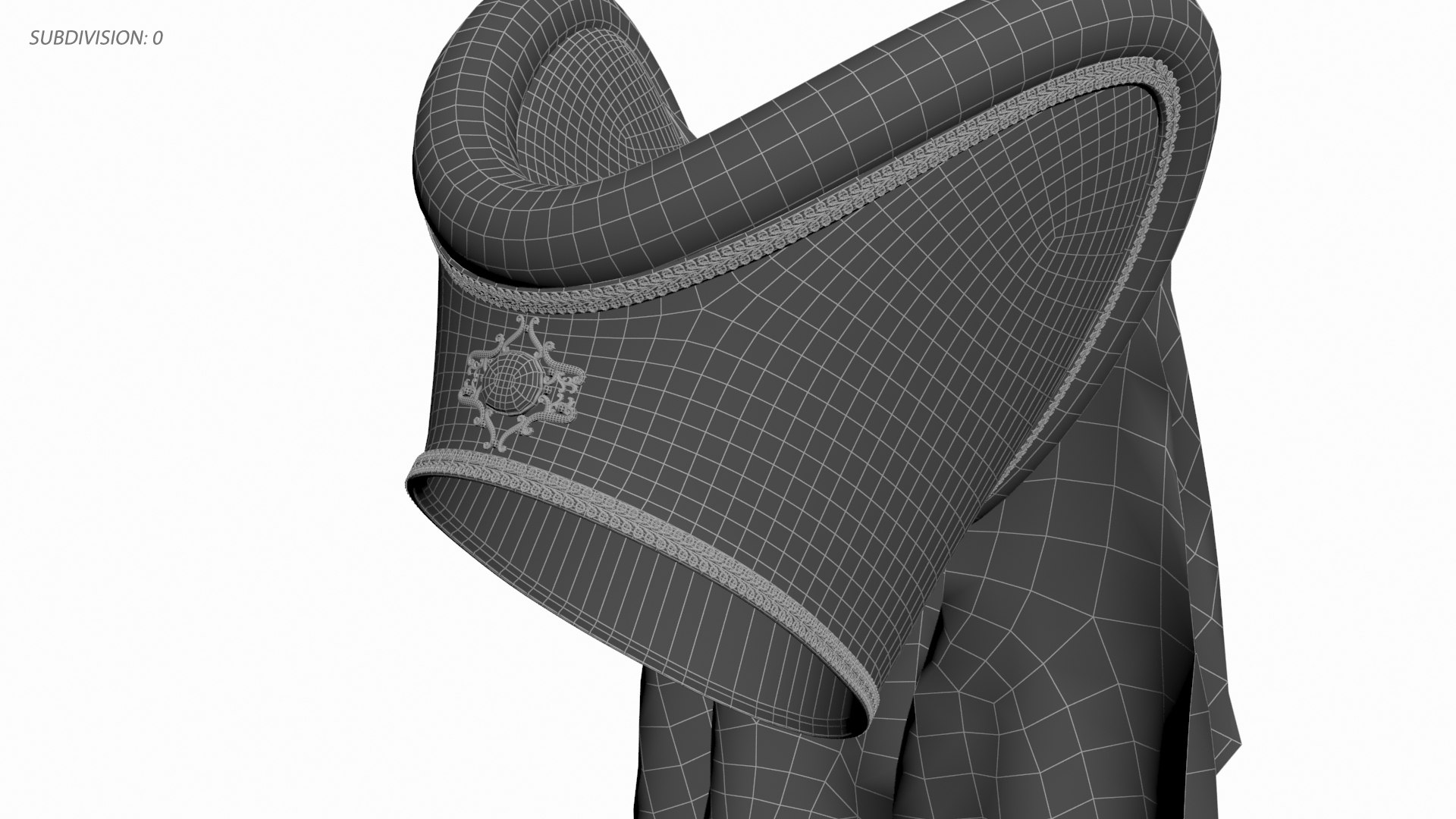 3D Model Medieval Escoffion Hat - TurboSquid 2186117