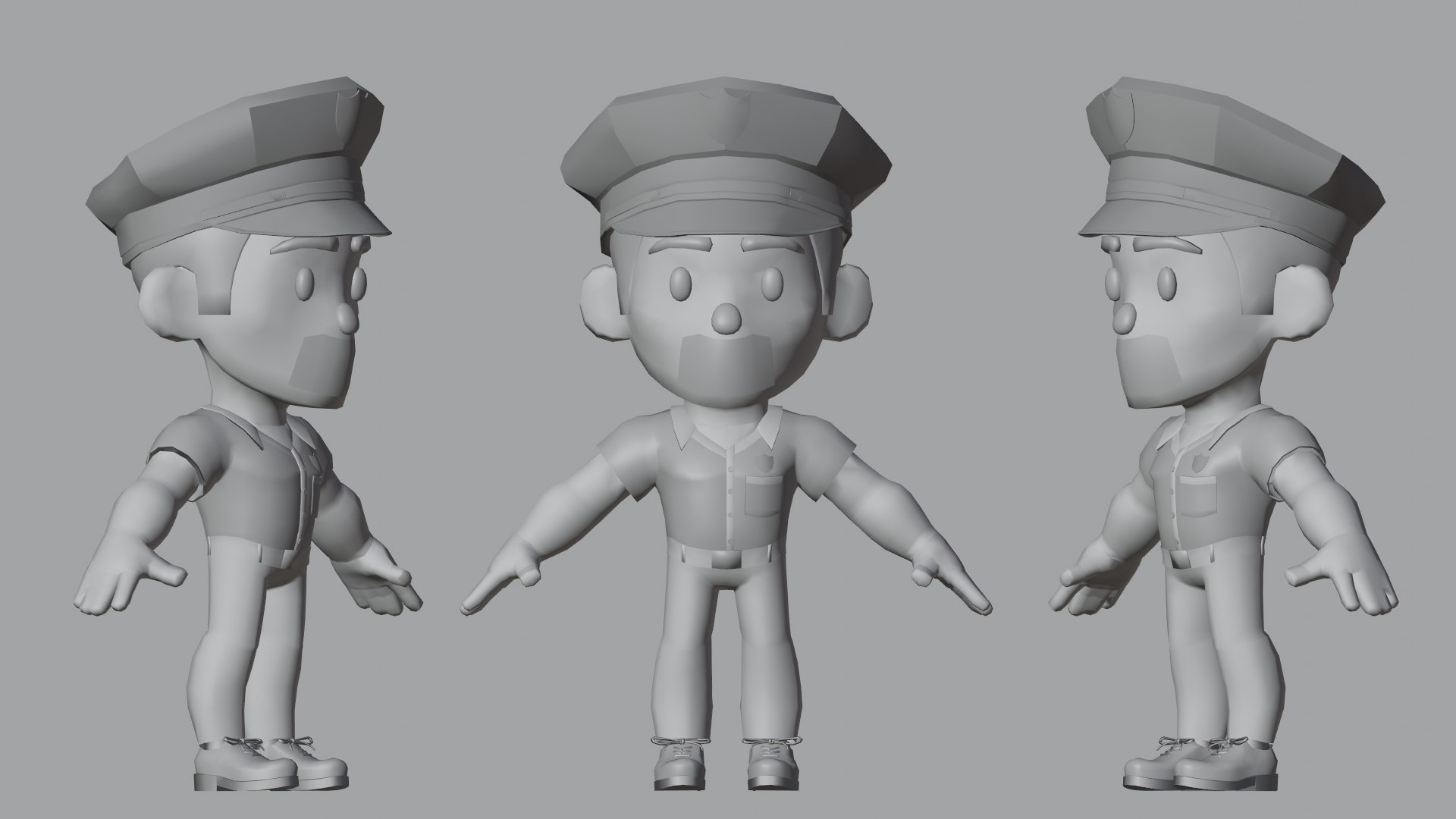 Police Low Poly 3D Model - TurboSquid 1836501