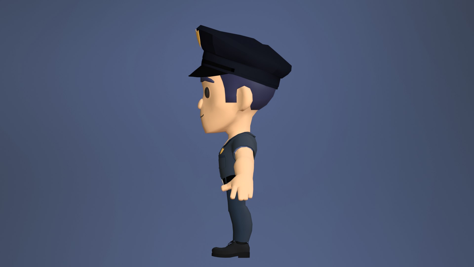 Police Low Poly 3D Model - TurboSquid 1836501