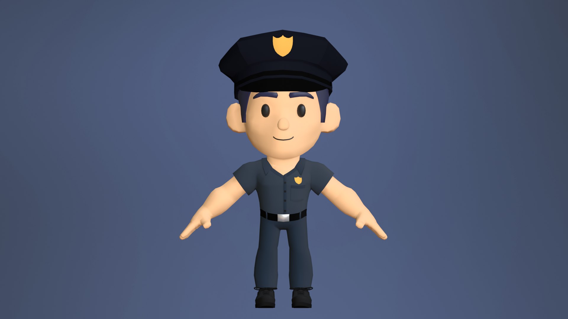 Police Low Poly 3D Model - TurboSquid 1836501