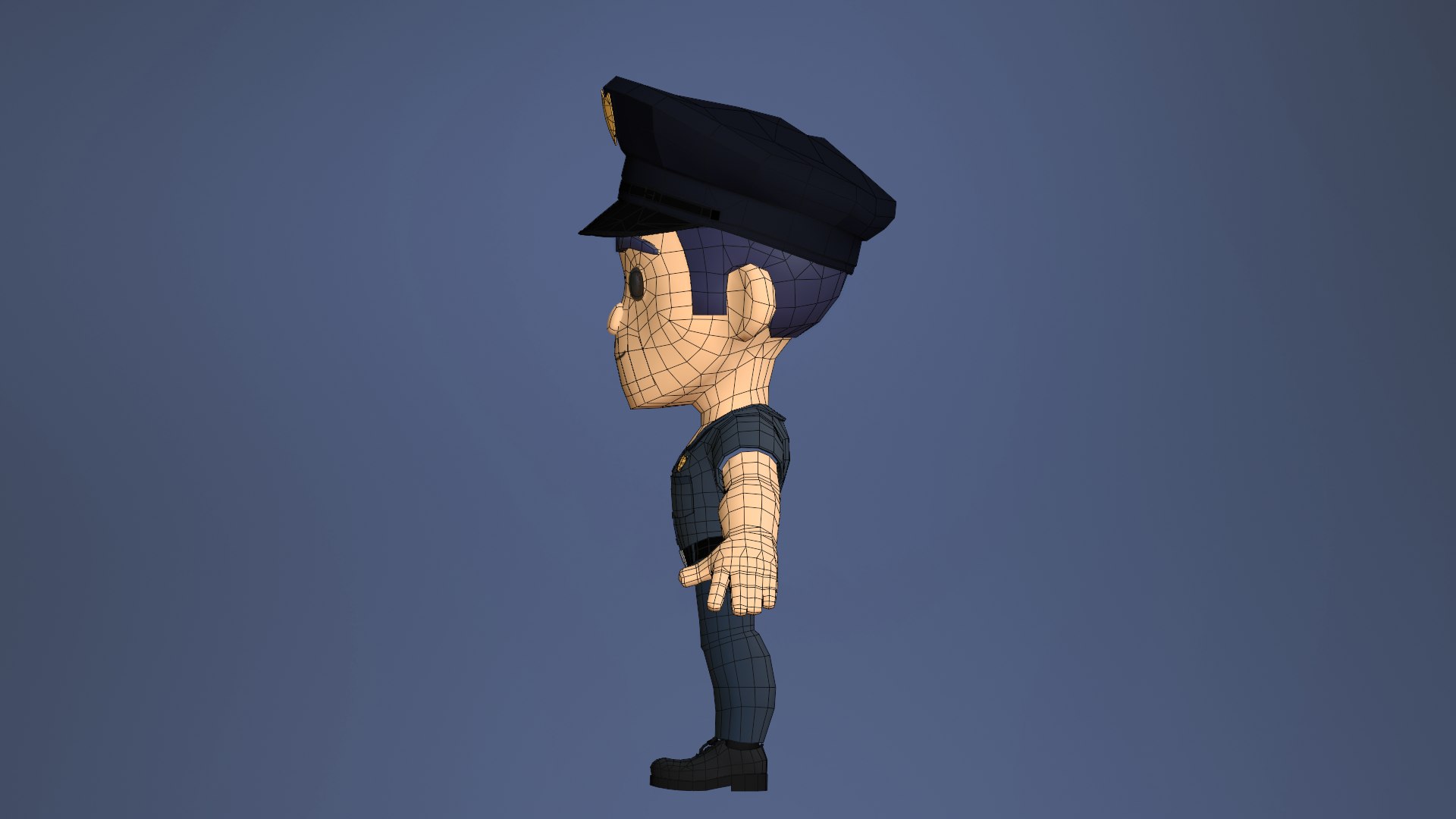 Police Low Poly 3D model - TurboSquid 1836501