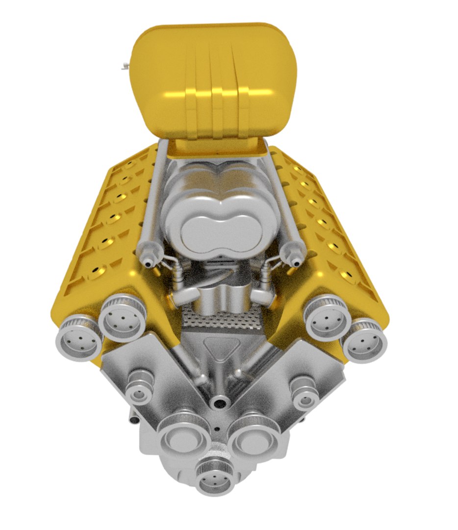 3D v12 engine - TurboSquid 1669136