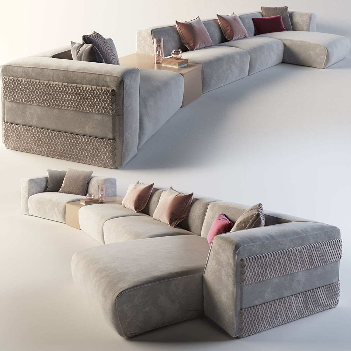 3D modular sofa model - TurboSquid 1460219