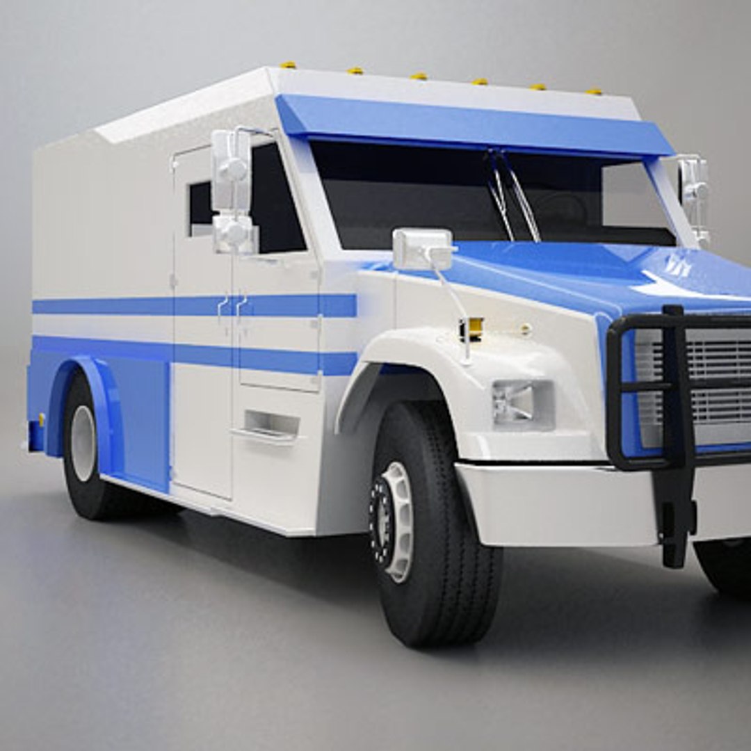 Armored Van 3d Model