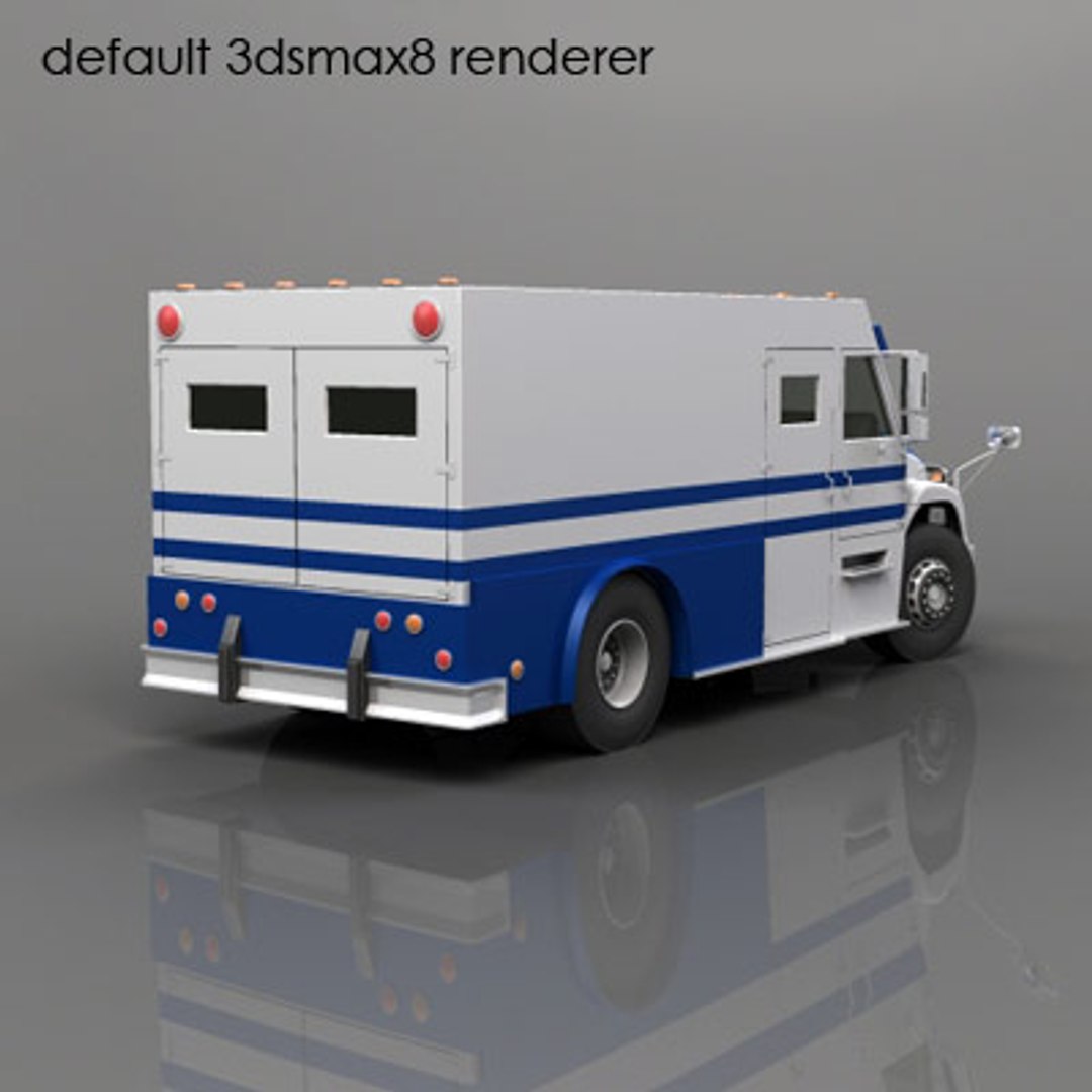 Armored Van 3d Model