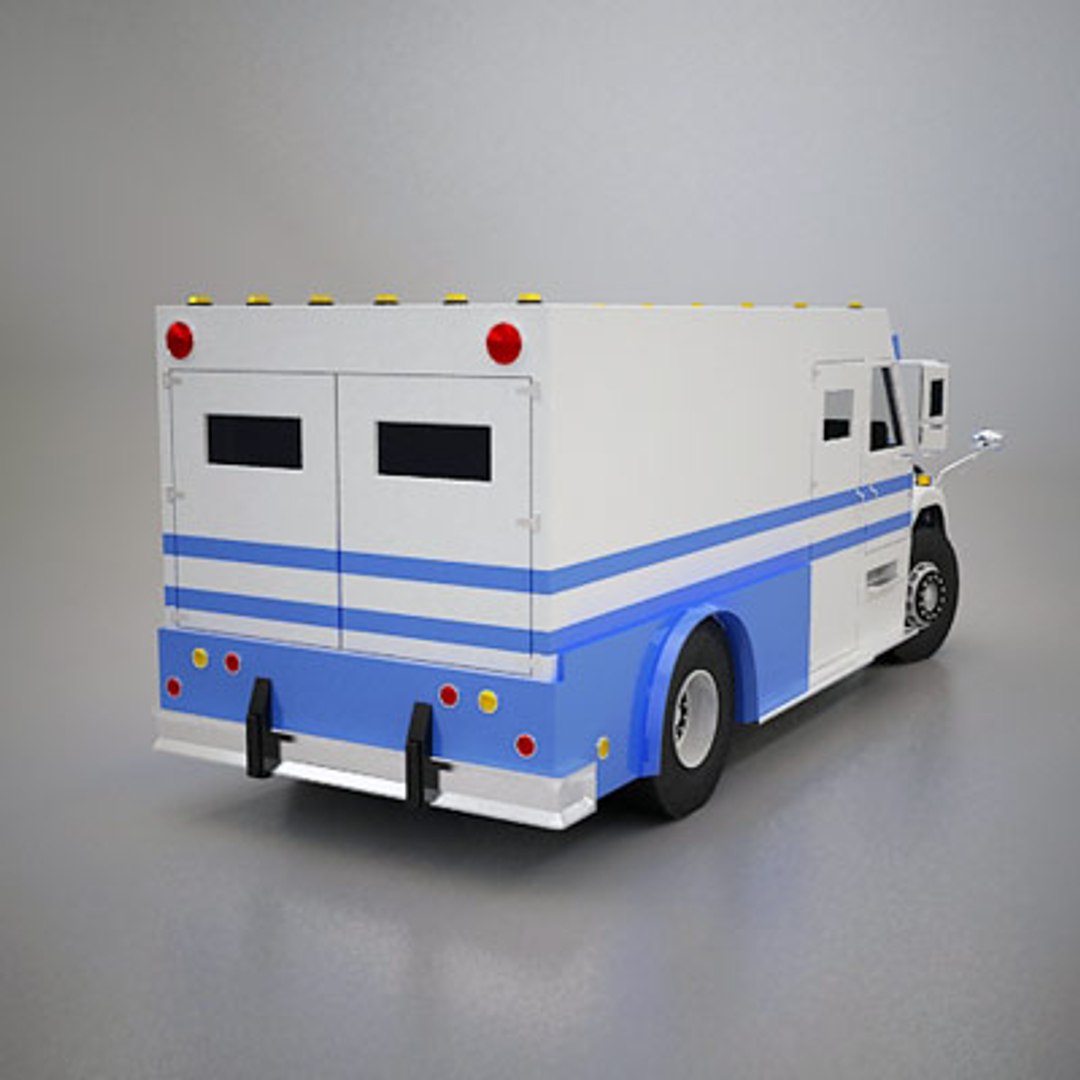 Armored Van 3d Model