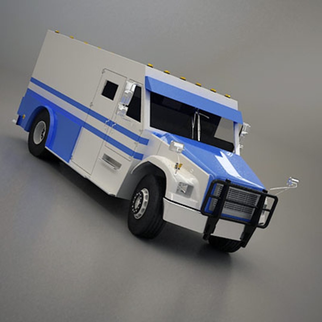 Armored Van 3d Model