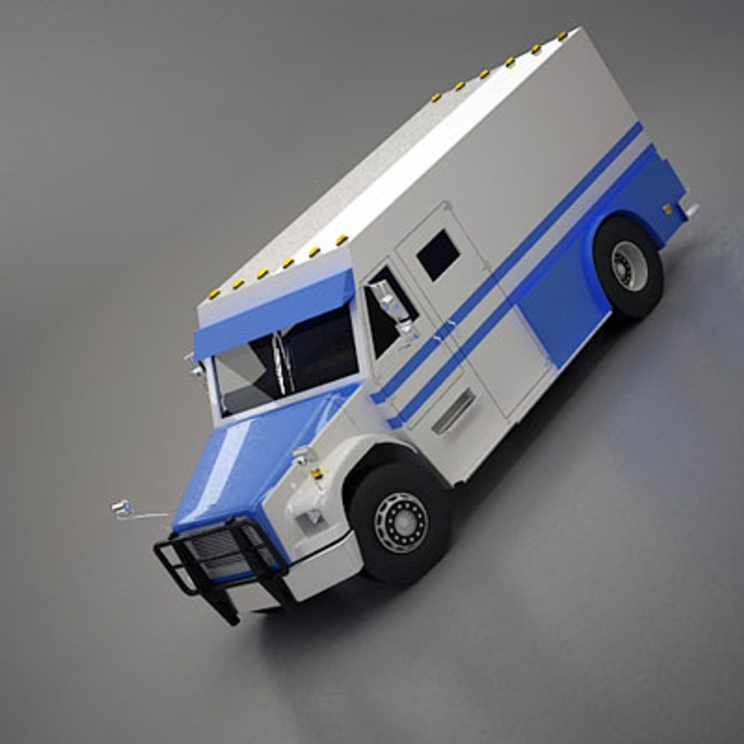 Armored Van 3d Model