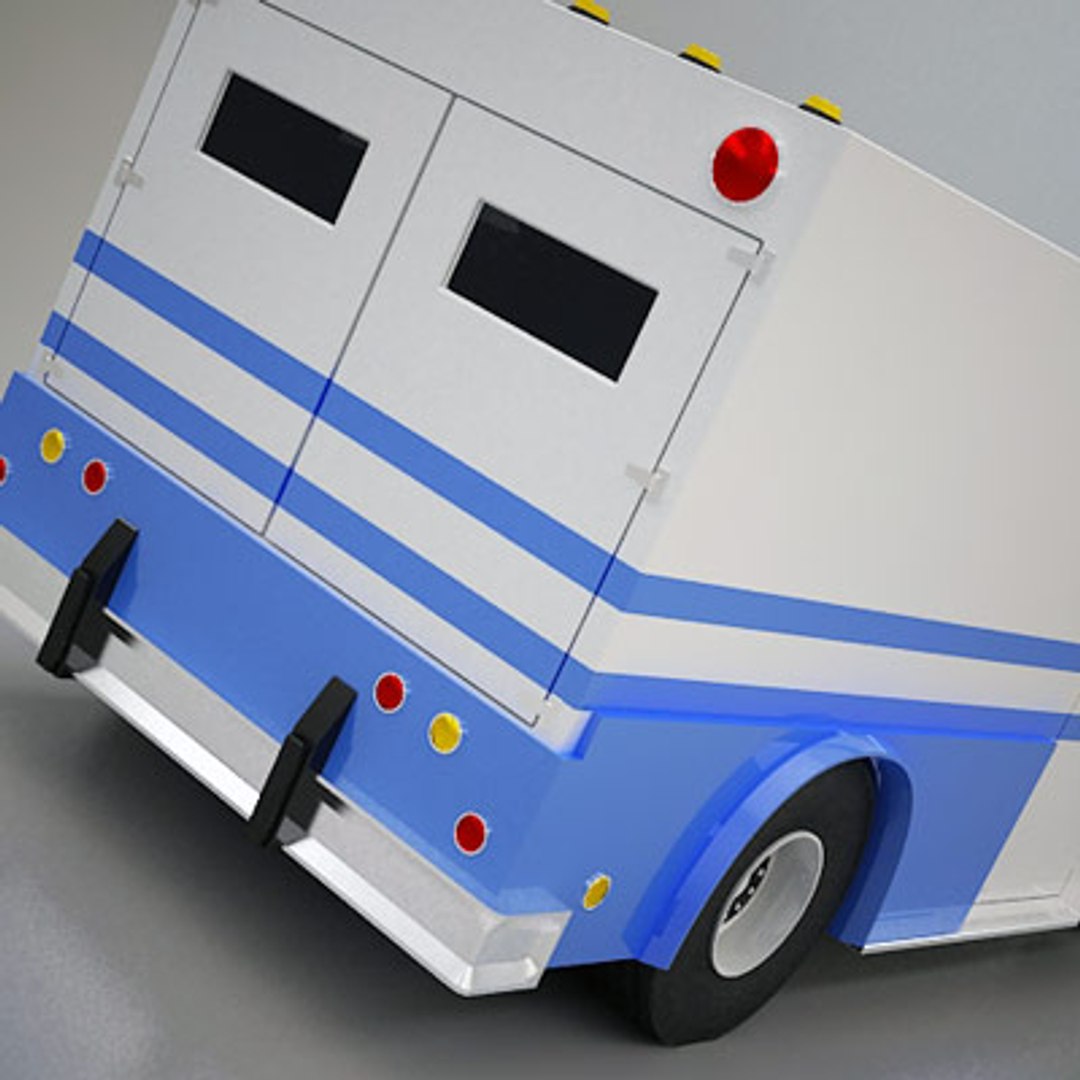 Armored Van 3d Model