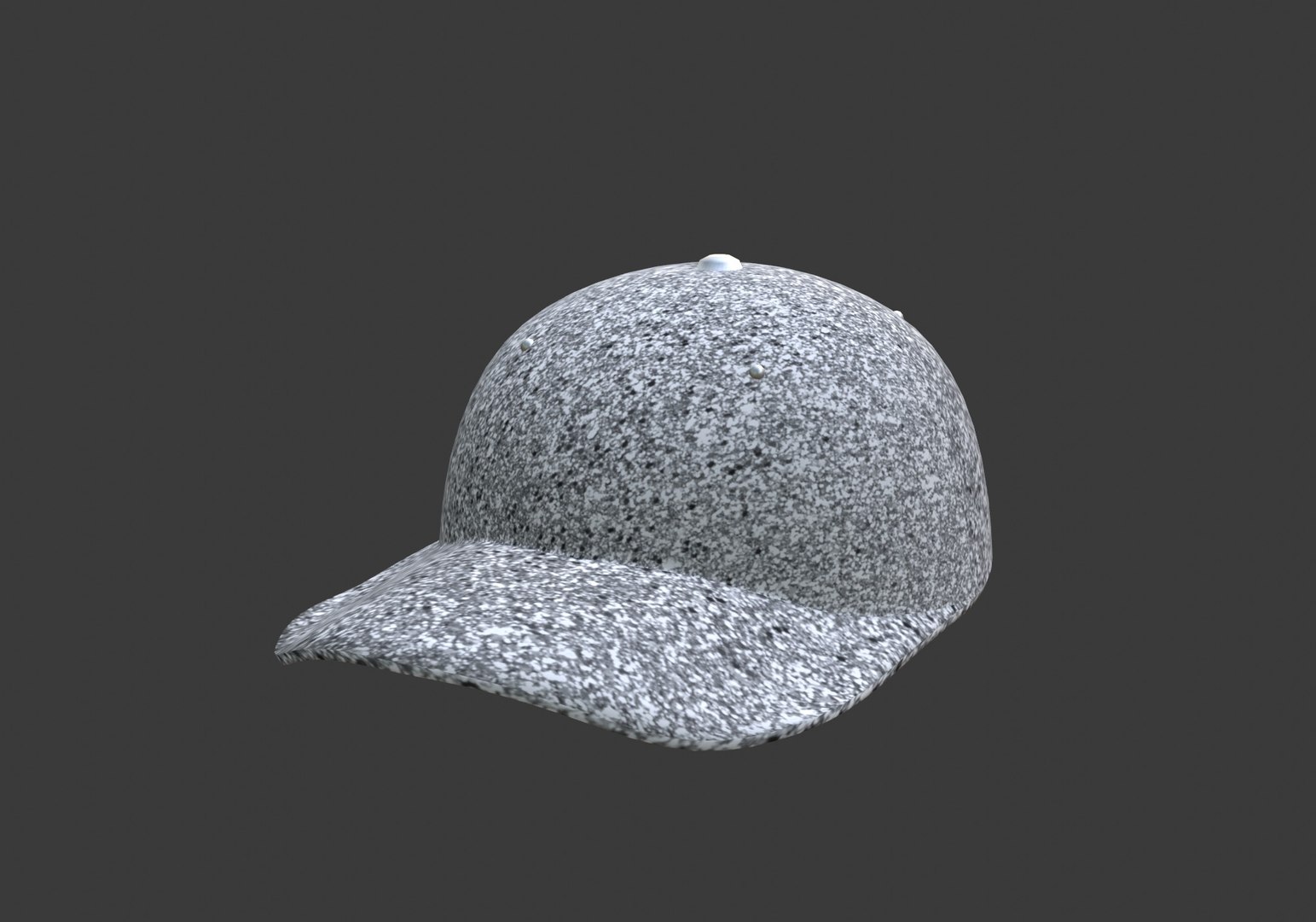 Glittery White Cap 3D Model - TurboSquid 1893217