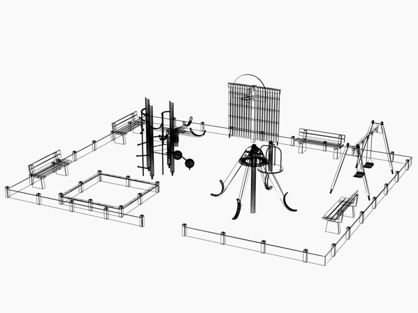 playground elements 3d model