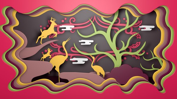 3D Paper-Cut Models | TurboSquid