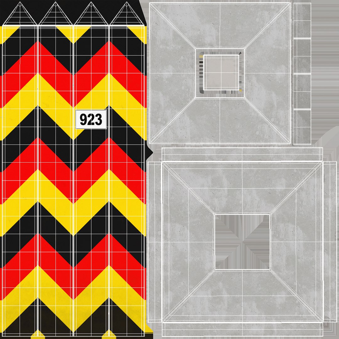 3D Border Post Of Germany Model - TurboSquid 2011383