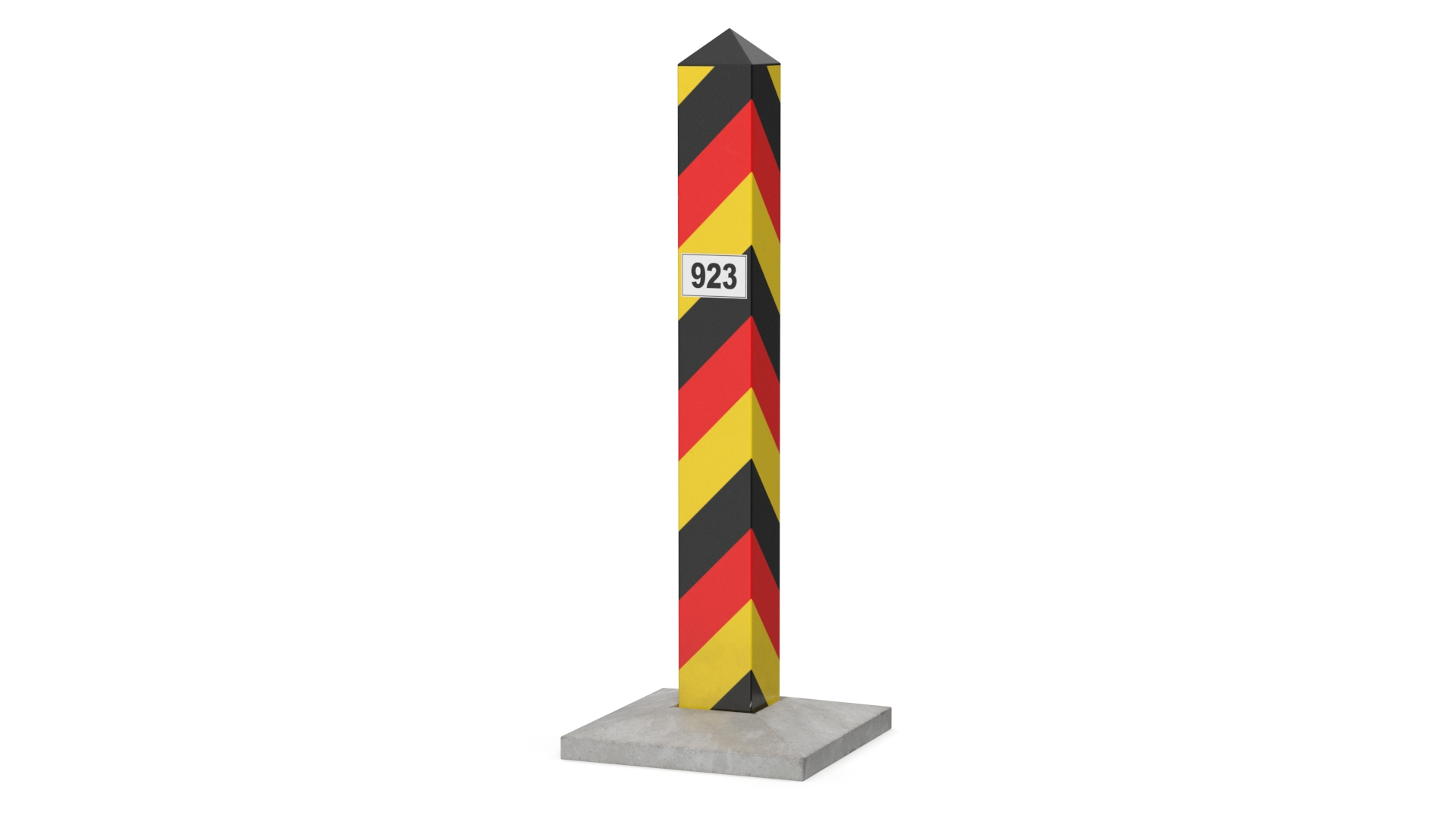 3D Border Post Of Germany Model - TurboSquid 2011383