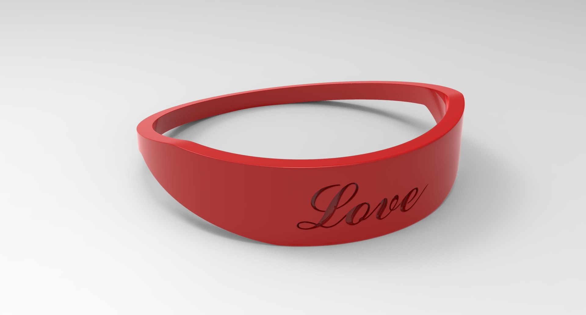 3D Love Ring Female Red - TurboSquid 1904376