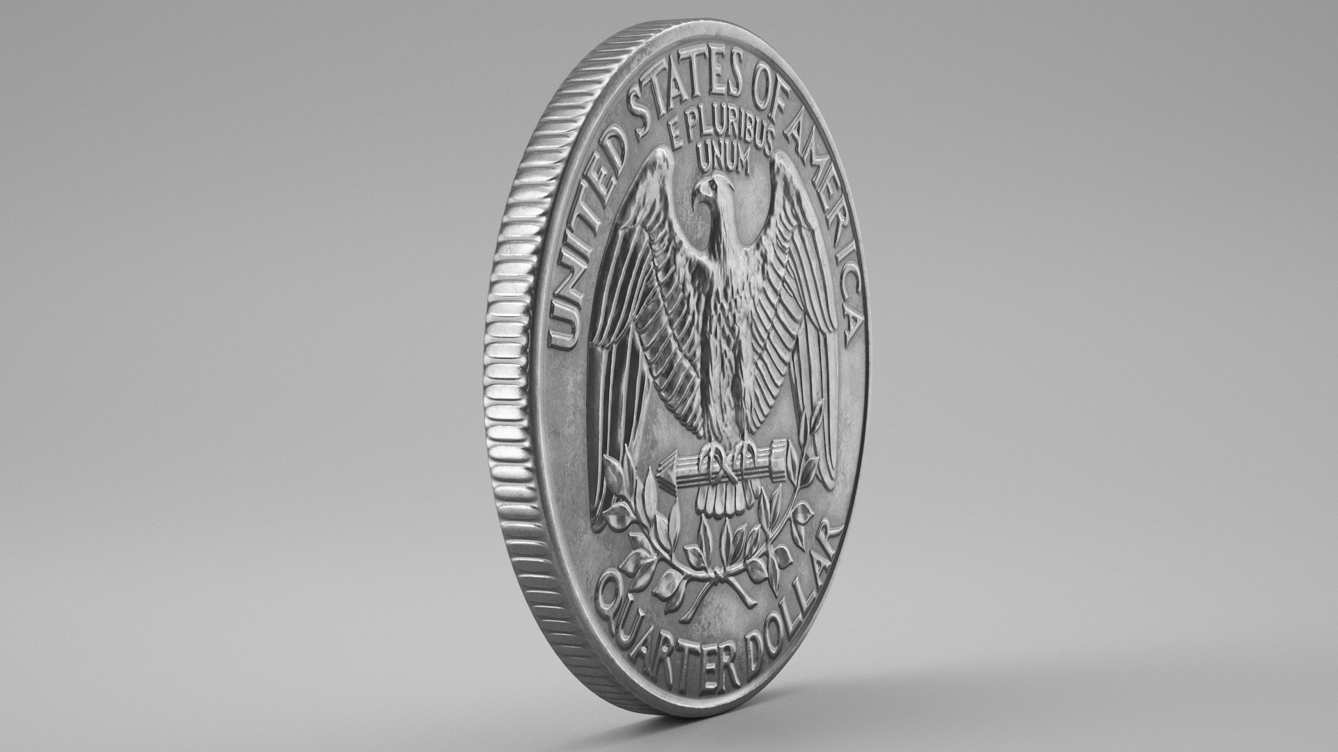3D Qaurter Coin Pbr Model - TurboSquid 1700165