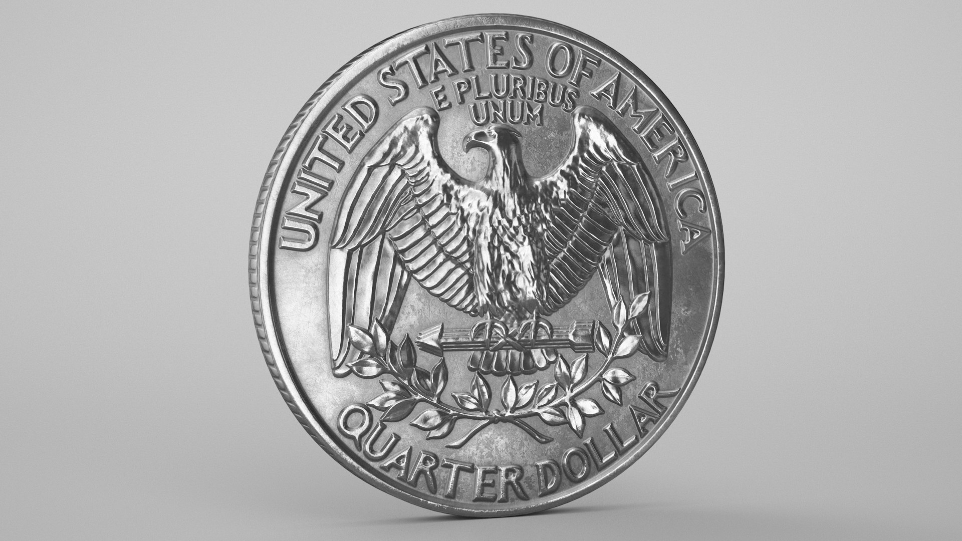 3D Qaurter Coin Pbr Model - TurboSquid 1700165