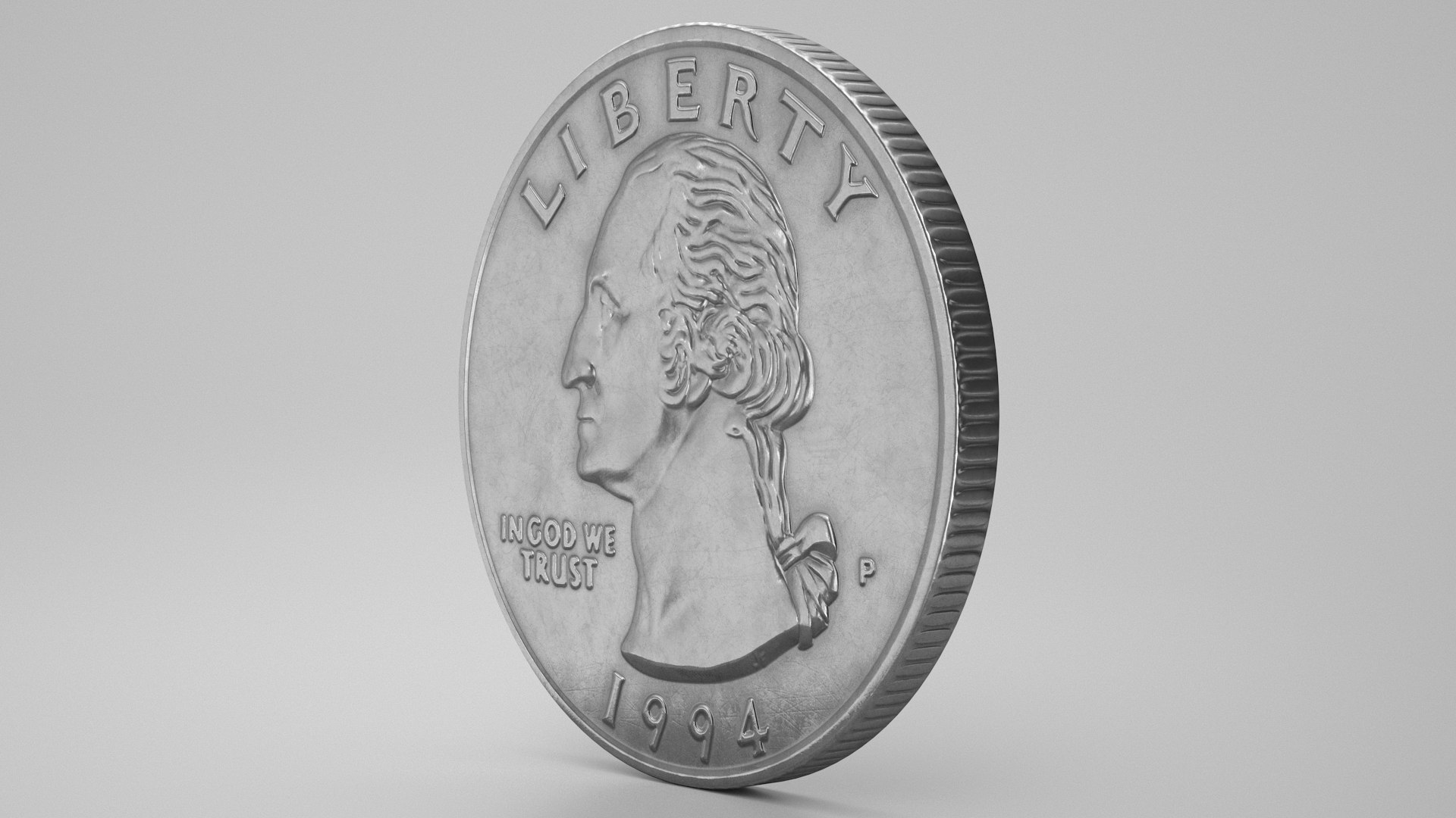 3D Qaurter Coin Pbr Model - TurboSquid 1700165