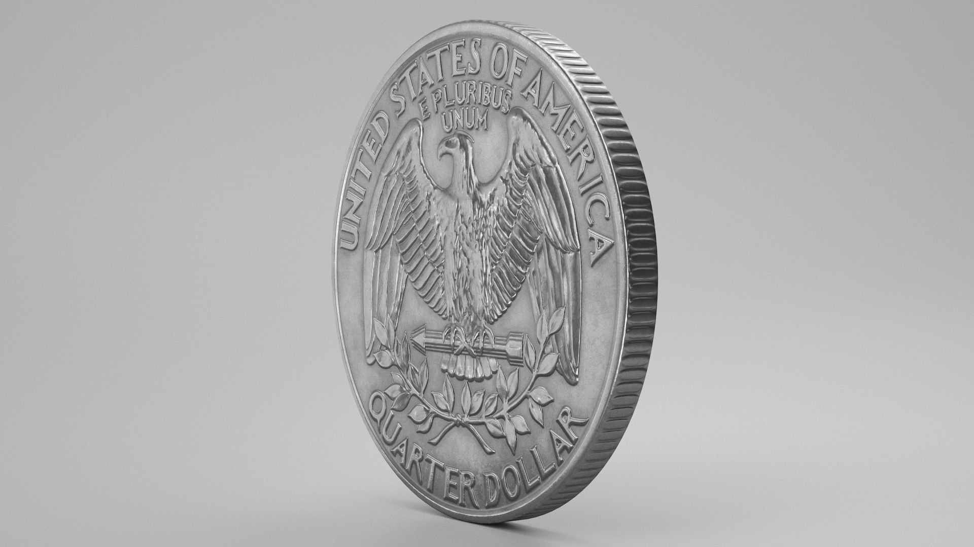 3D Qaurter Coin Pbr Model - TurboSquid 1700165