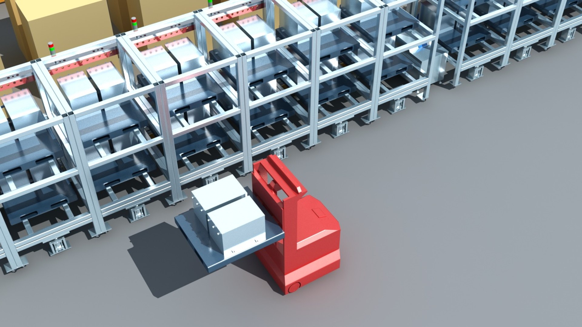 3D Industrial Equipment 31 - Semi Automated Welding Production Line ...
