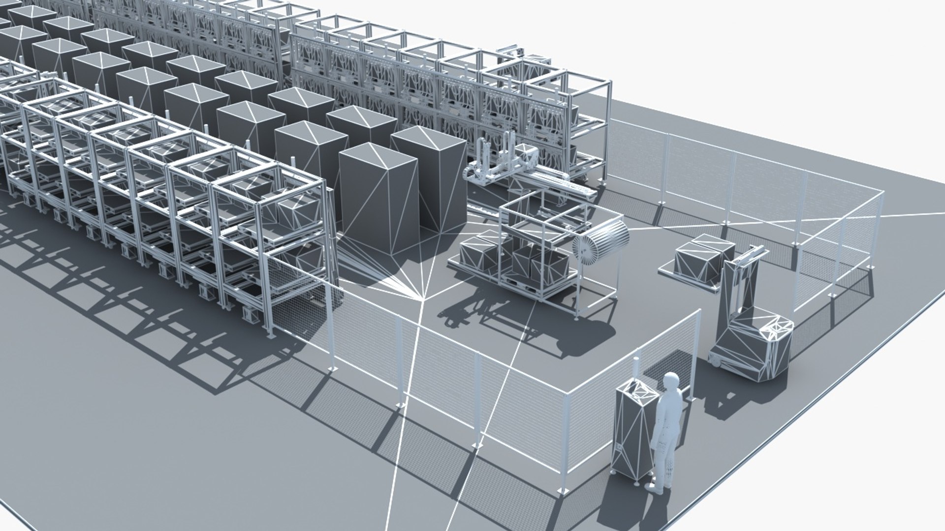 3D Industrial Equipment 31 - Semi Automated Welding Production Line ...