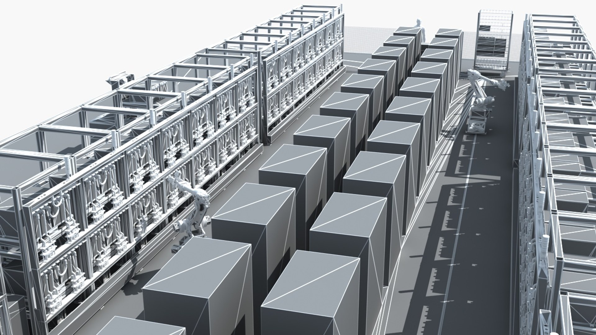 3D Industrial Equipment 31 - Semi Automated Welding Production Line ...