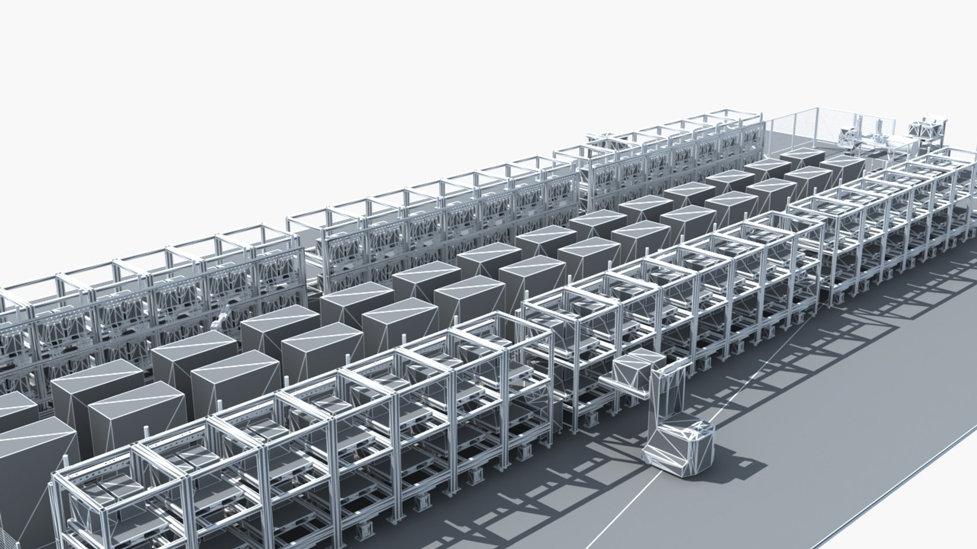 3D Industrial Equipment 31 - Semi Automated Welding Production Line ...