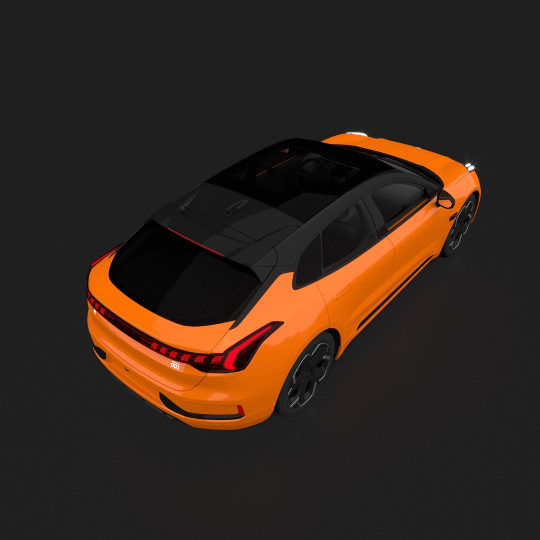 3D Zeekr 001 Electric Car - TurboSquid 2396958