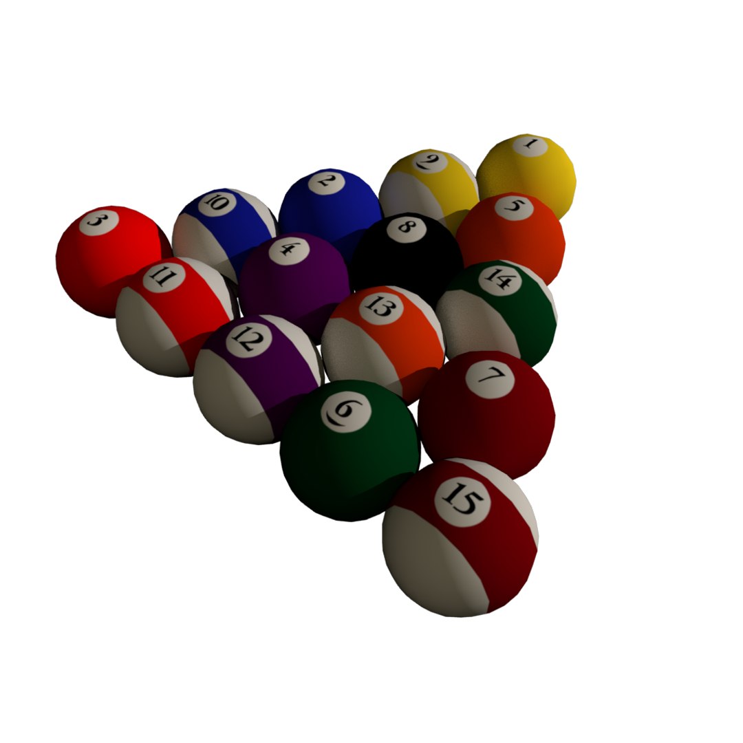 3D pool balls set - TurboSquid 1319969