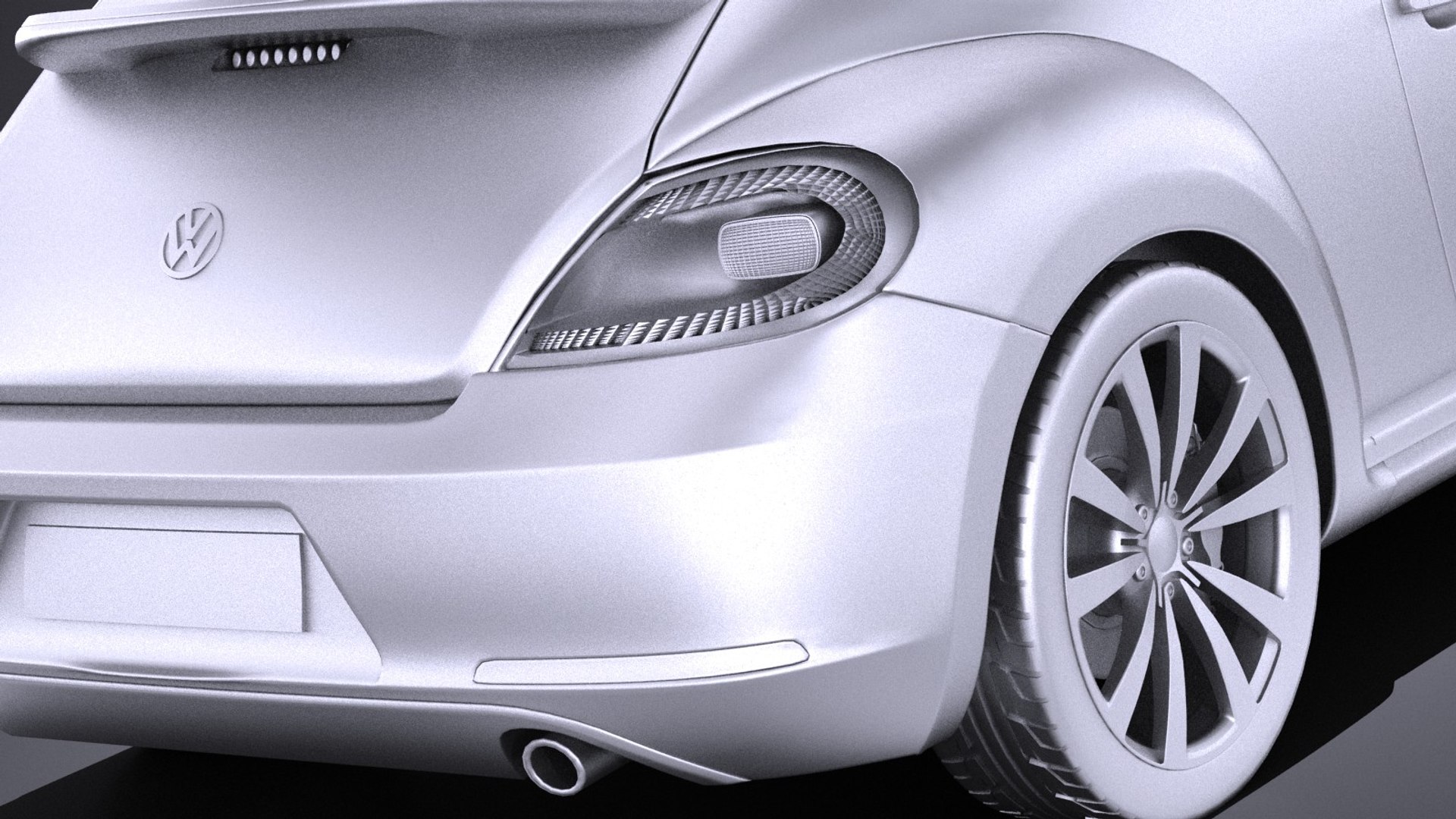 Volkswagen beetle 2012 model - TurboSquid 1285215
