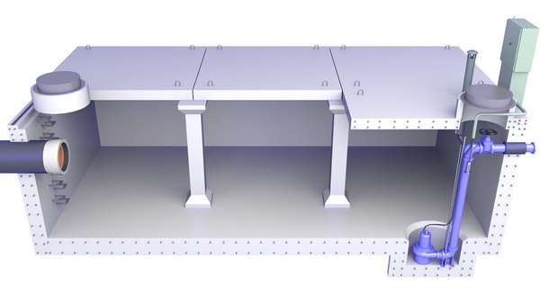 modelo 3d Stormwater Tank Diagram Low 2 - TurboSquid 2096464