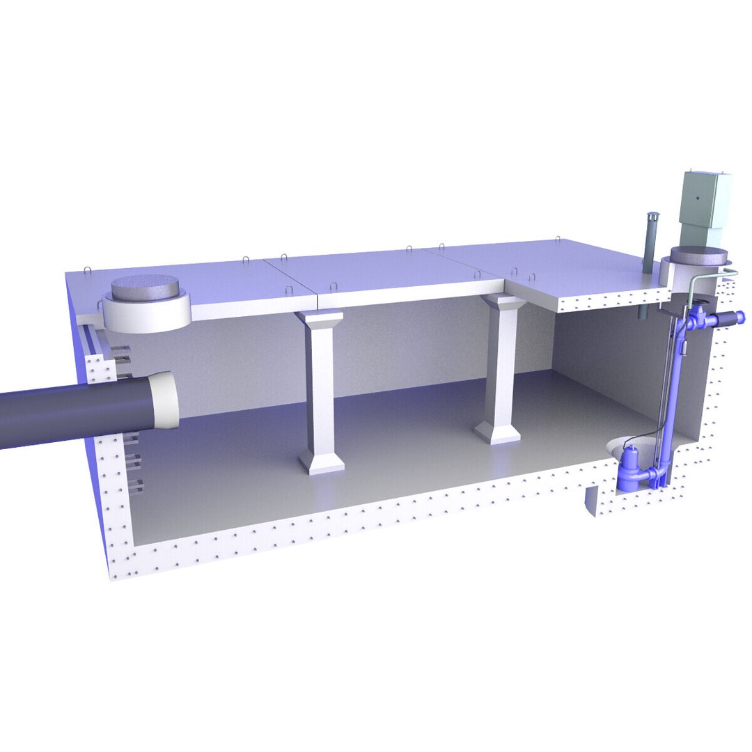 3D Stormwater Tank Diagram Low 2 - TurboSquid 2096464