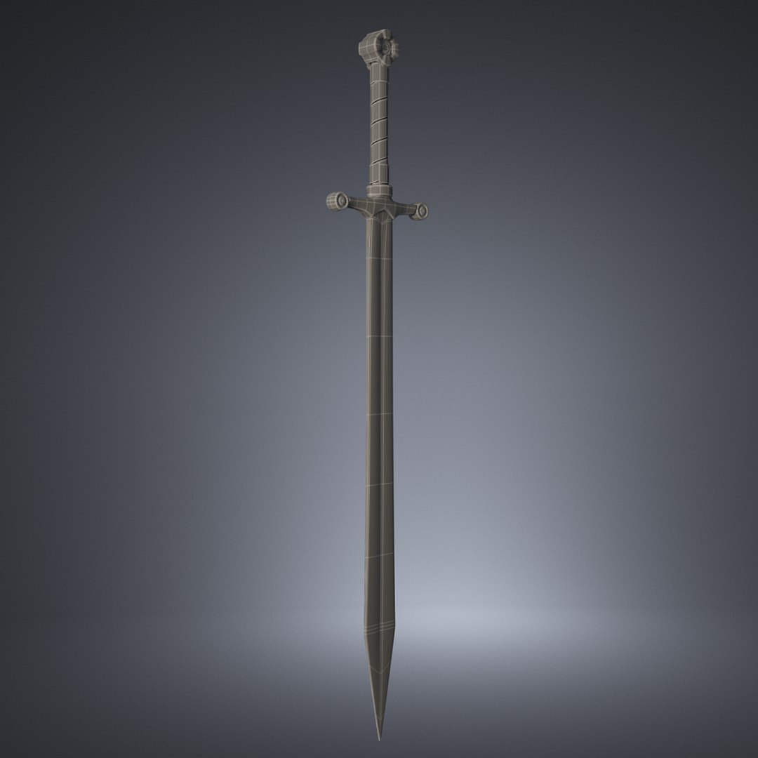 3d Model Sword Old