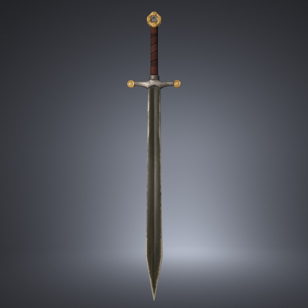 3d Model Sword Old