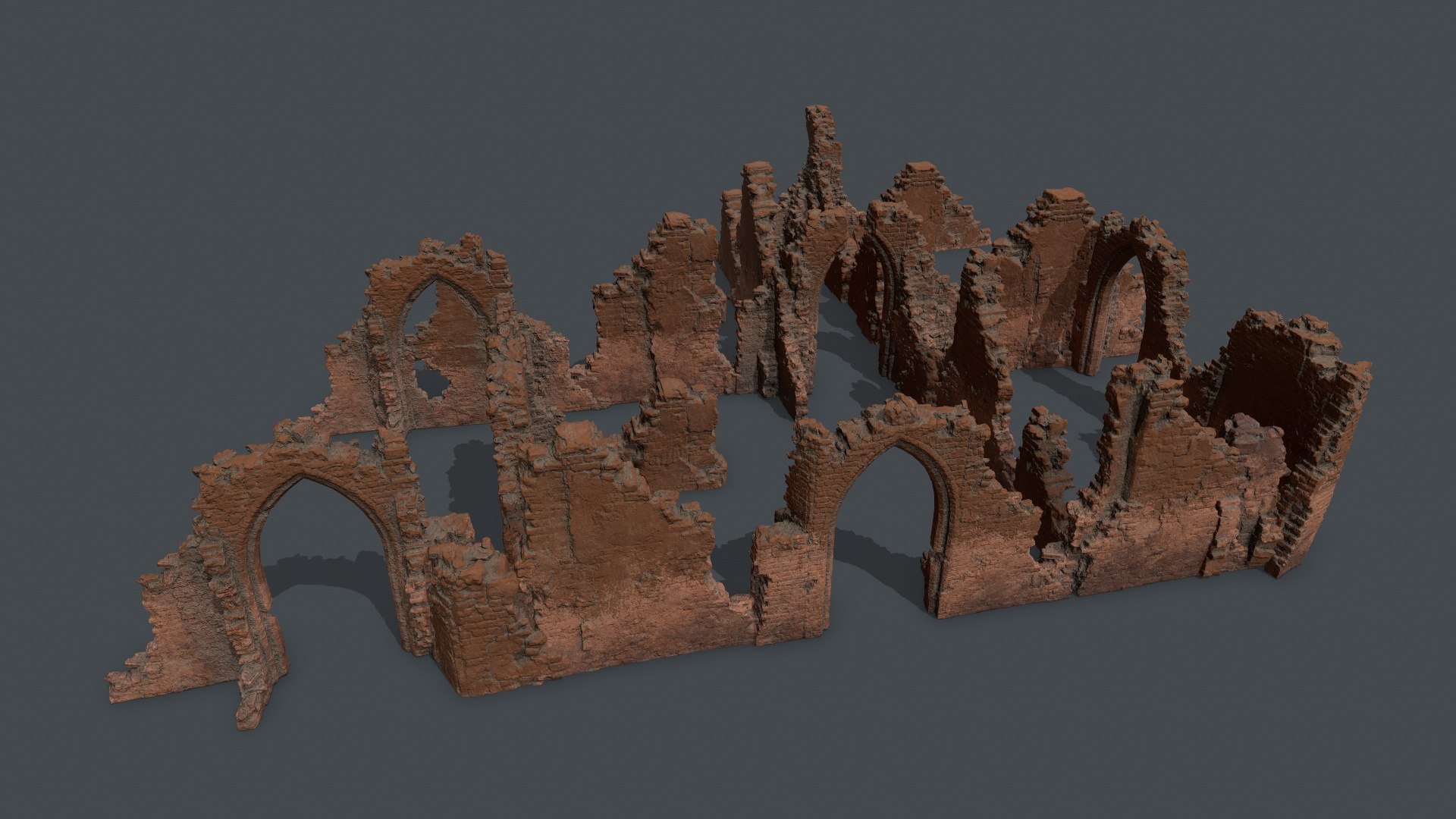 Old Ruins Model - TurboSquid 2349307