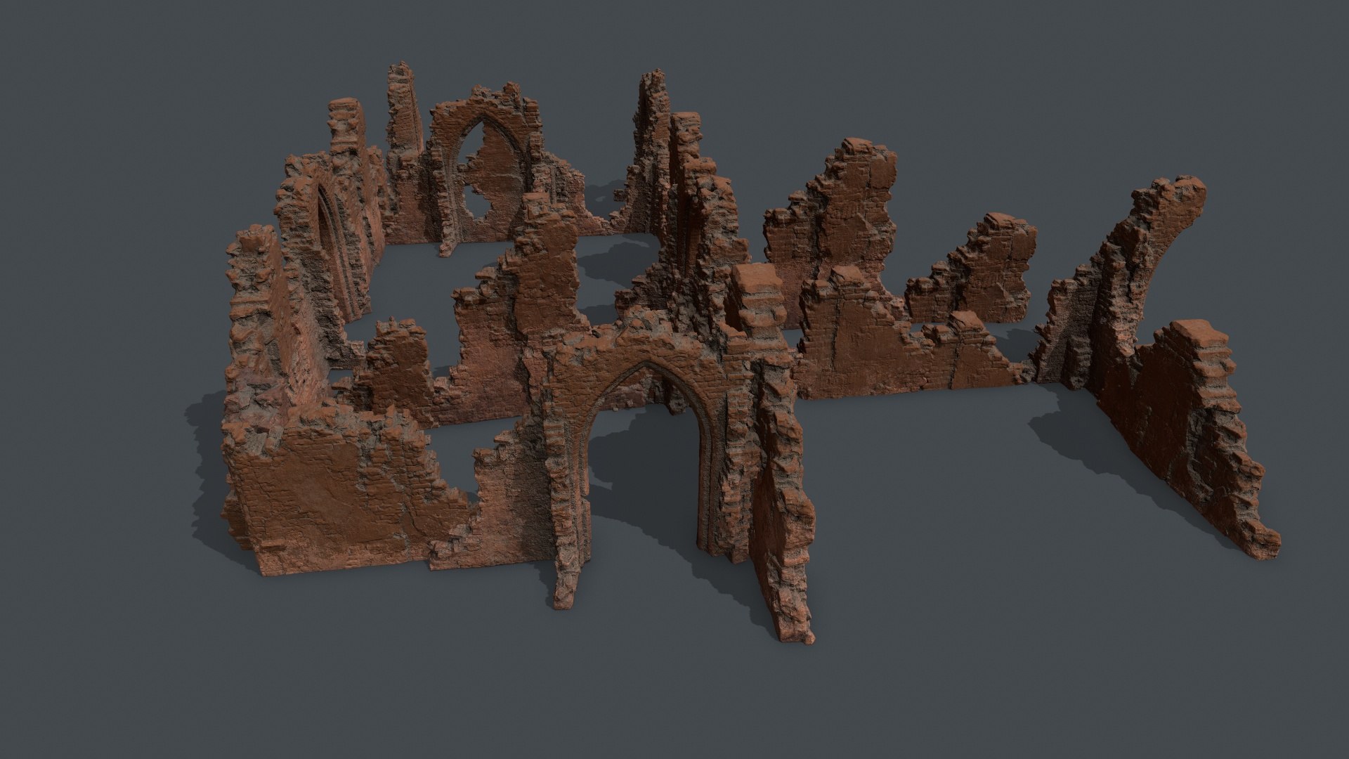 Old Ruins Model - TurboSquid 2349307