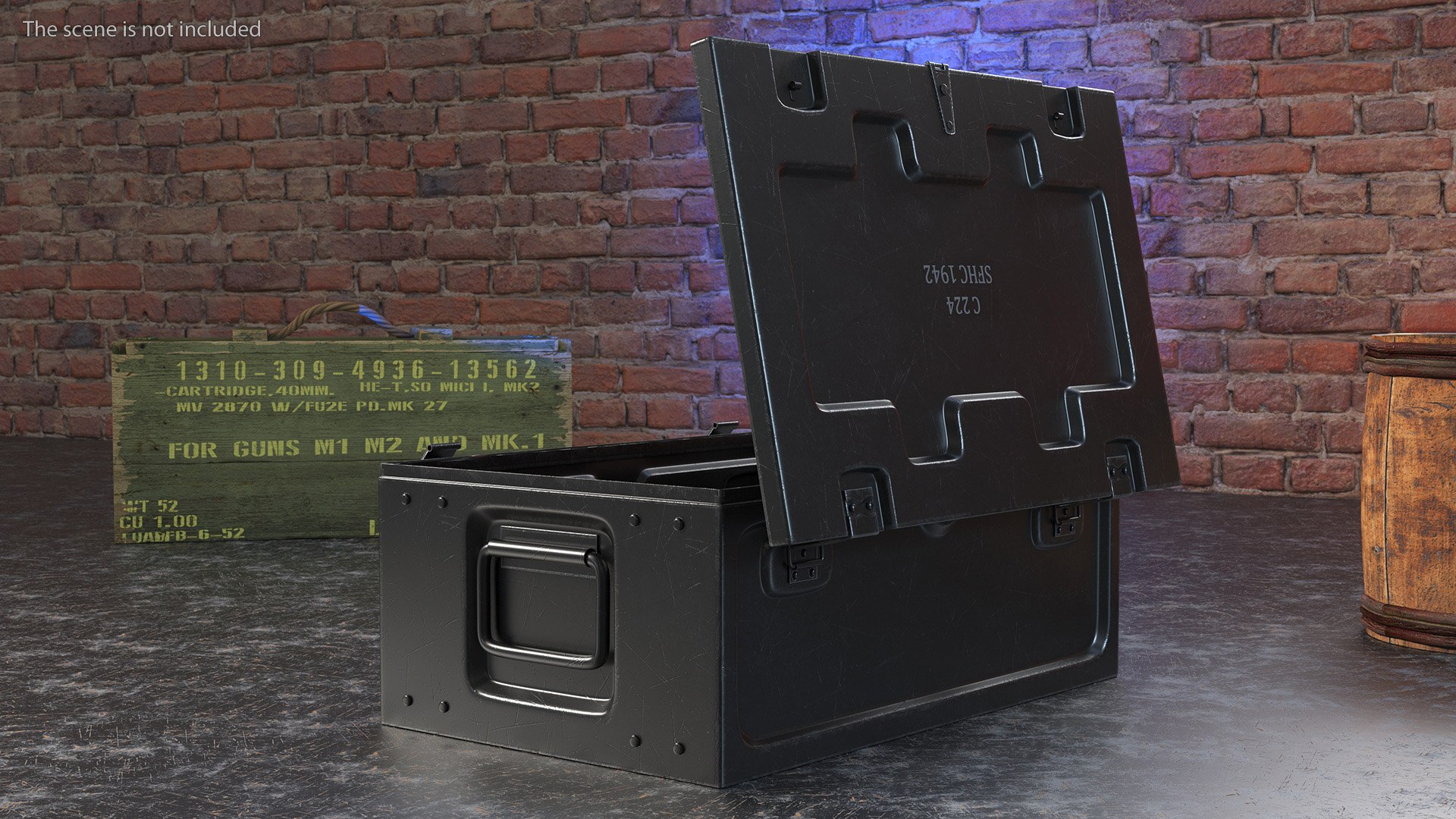 Military Weapon Crate Open Model - TurboSquid 2062290