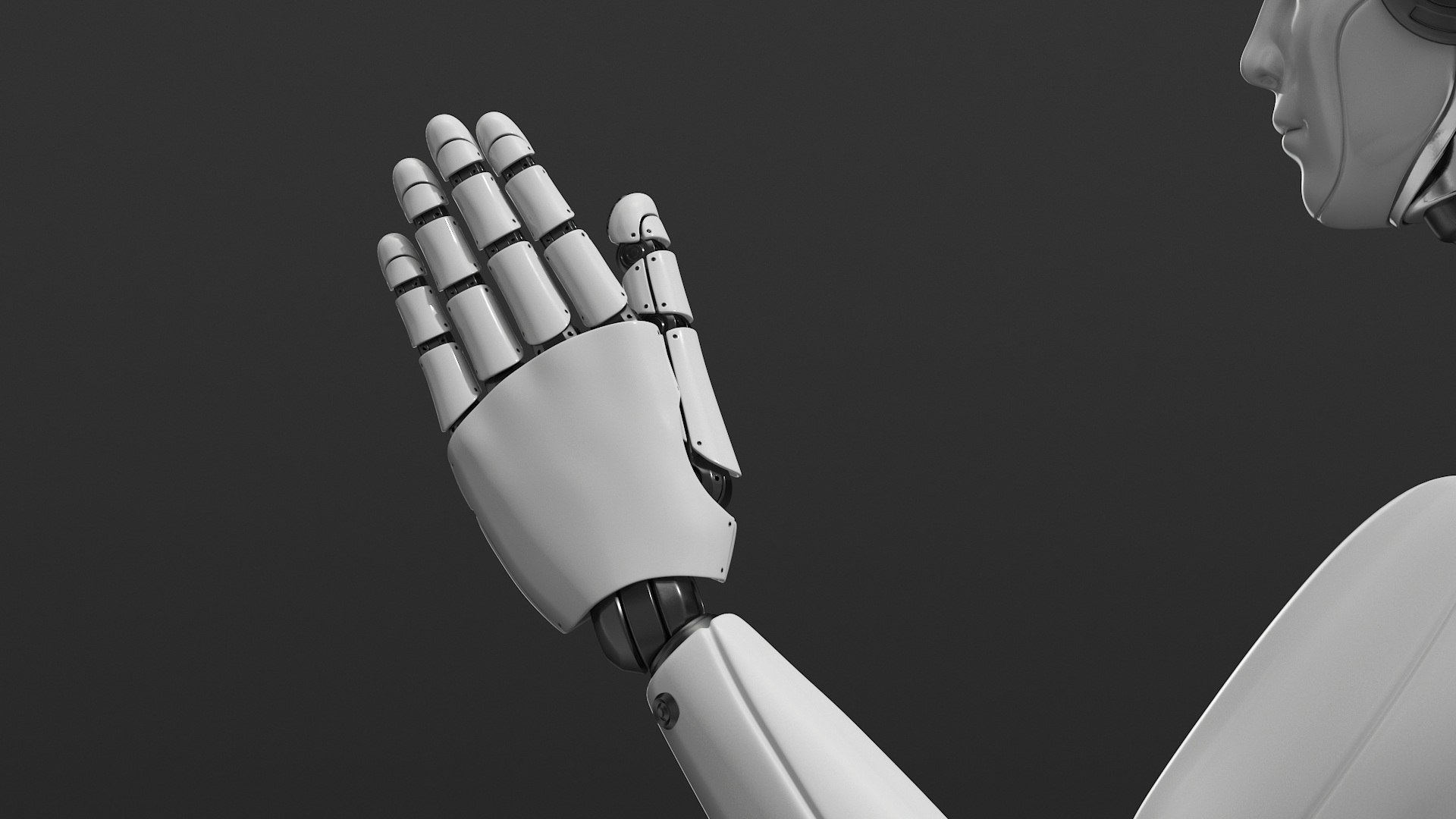 Advanced Male Humanoid Robot Running Pose 3D model - TurboSquid 2094891