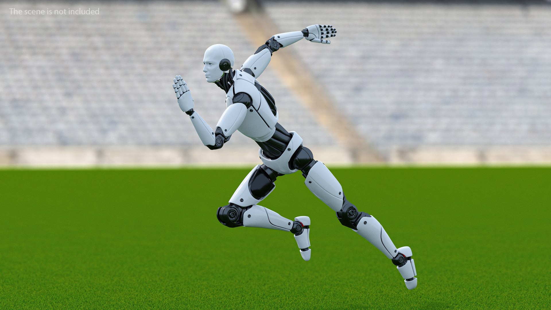 Advanced Male Humanoid Robot Running Pose 3D Model - TurboSquid 2094891