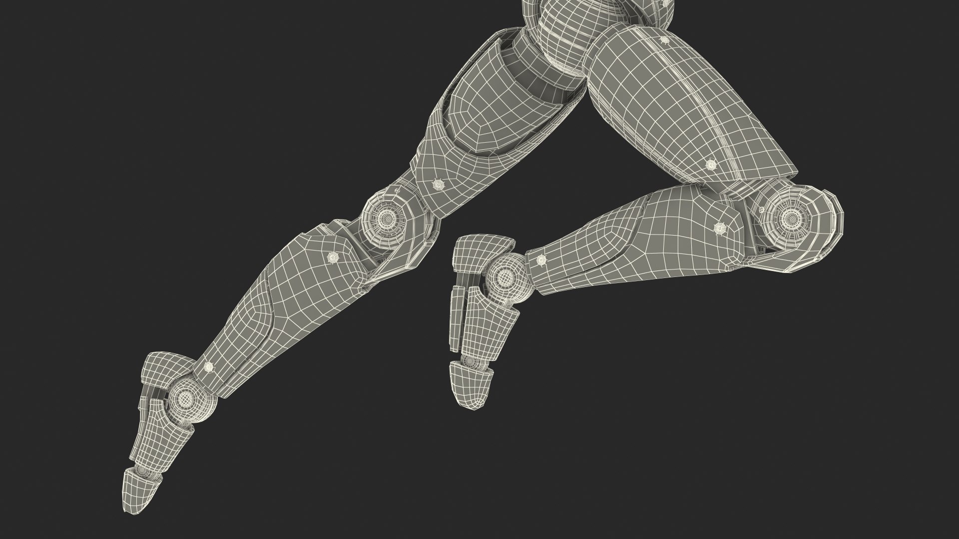 Advanced Male Humanoid Robot Running Pose 3D model - TurboSquid 2094891