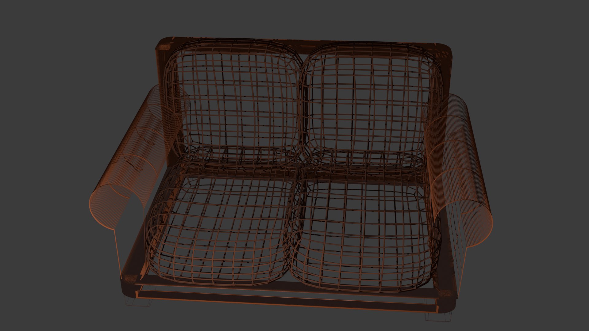 Cartoon Simple Couch Model - TurboSquid 2366066